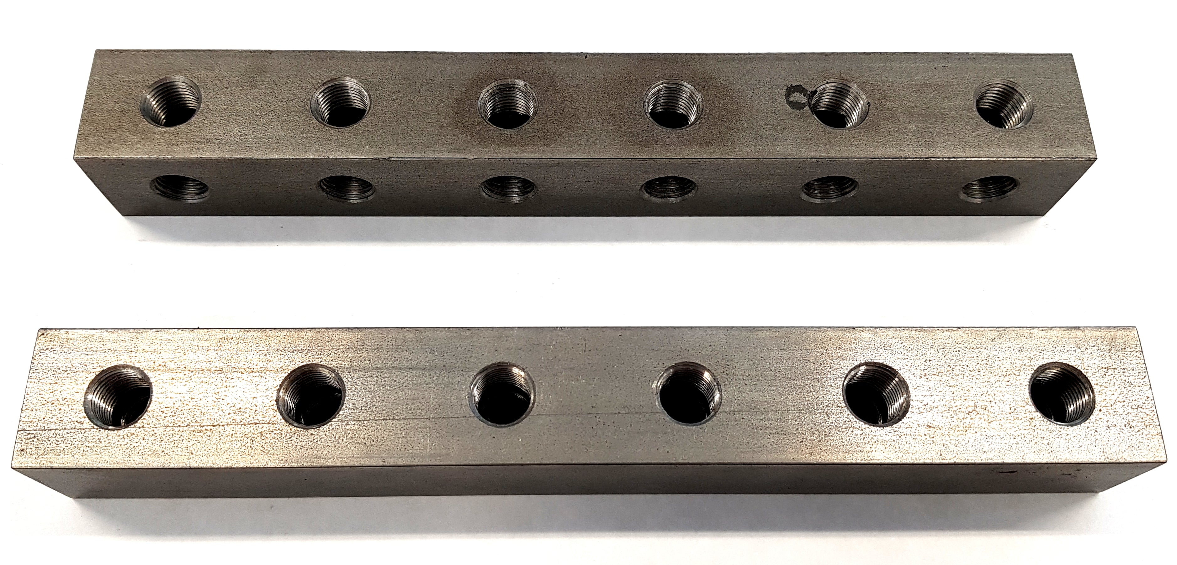 Grease nipple block 6-hole, angled, G1/4, stainless steel 316, 40mm ...