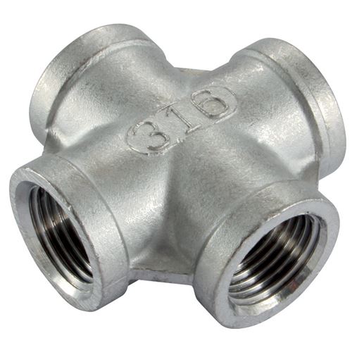 Cross socket stainless steel 316 1/4 BSP female thread