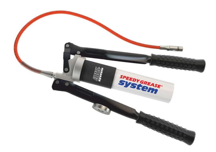 Speedy Grease two-hand grease gun complete